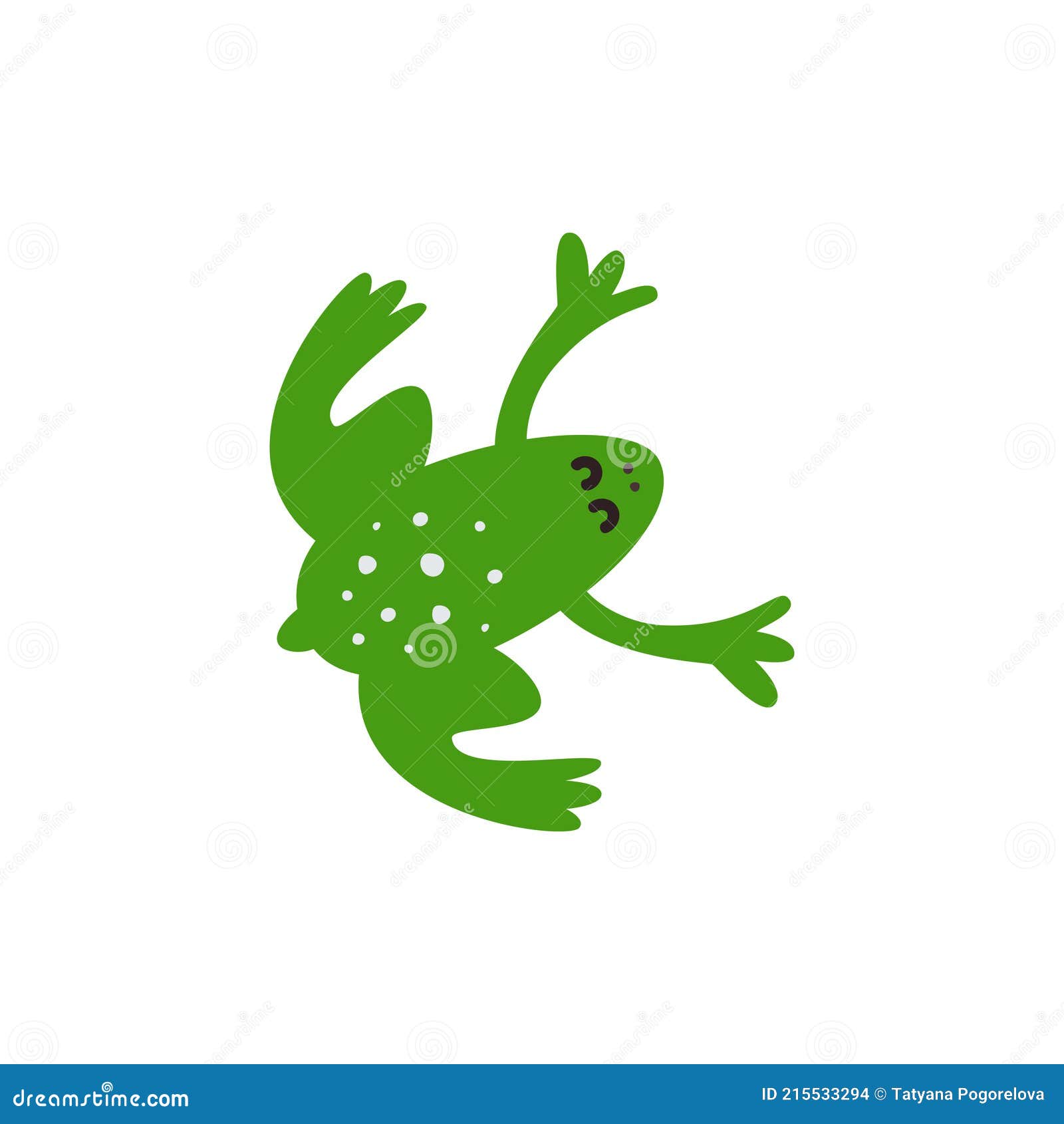 Little Frog. Vector Illustration of a Cute Little Frog Stock Vector ...