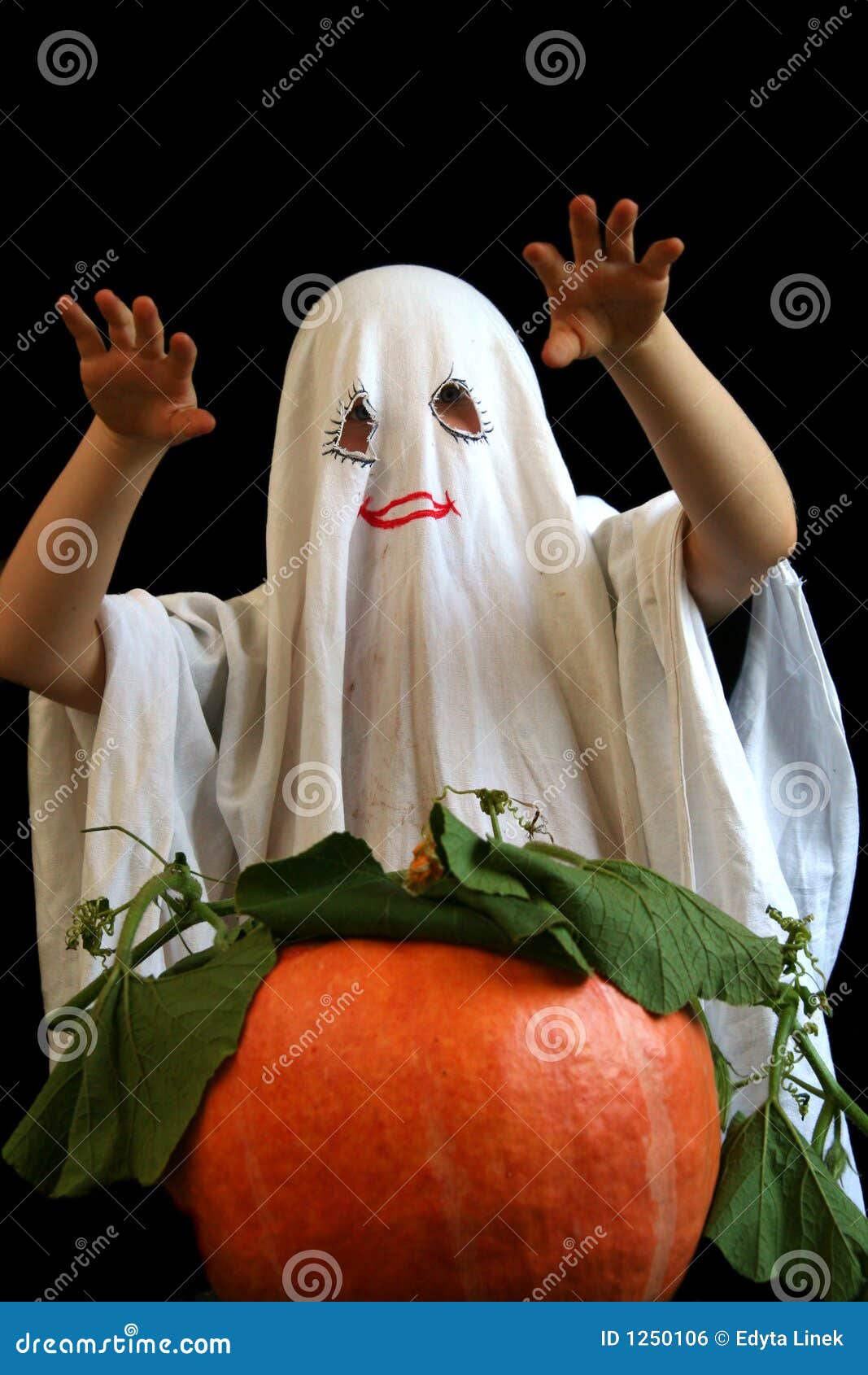 Little, Funny Ghost Royalty Free Stock Image - Image: 1250106