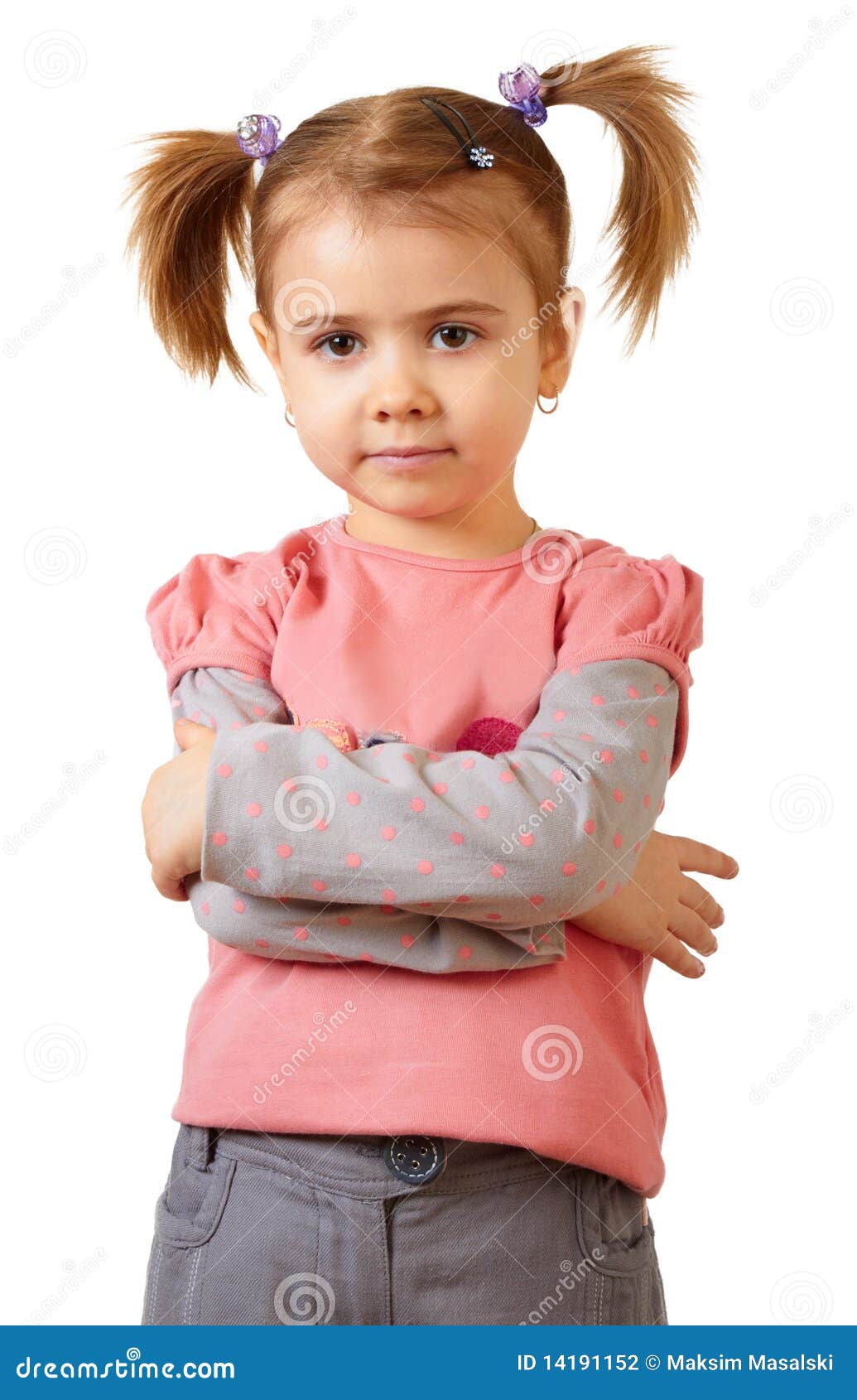 Little funny girl stock photo. Image of ridiculous, cheerful - 14191152