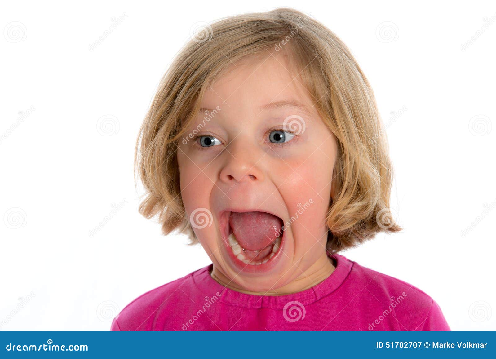 Little Funny Jubilating Girl Stock Image - Image of hair, rejoice: 51702707