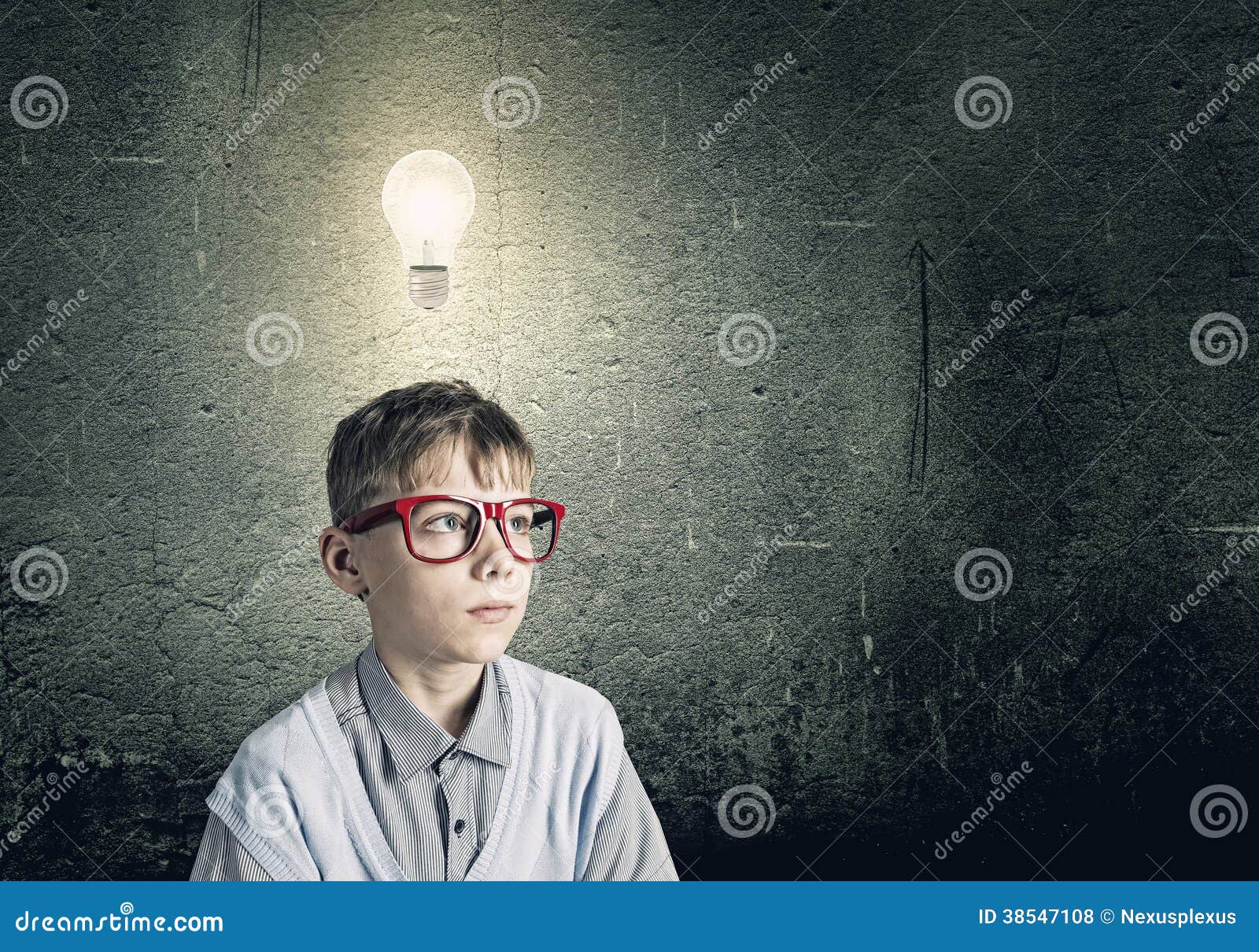 Little genius stock photo. Image of male, bright, human - 38547108