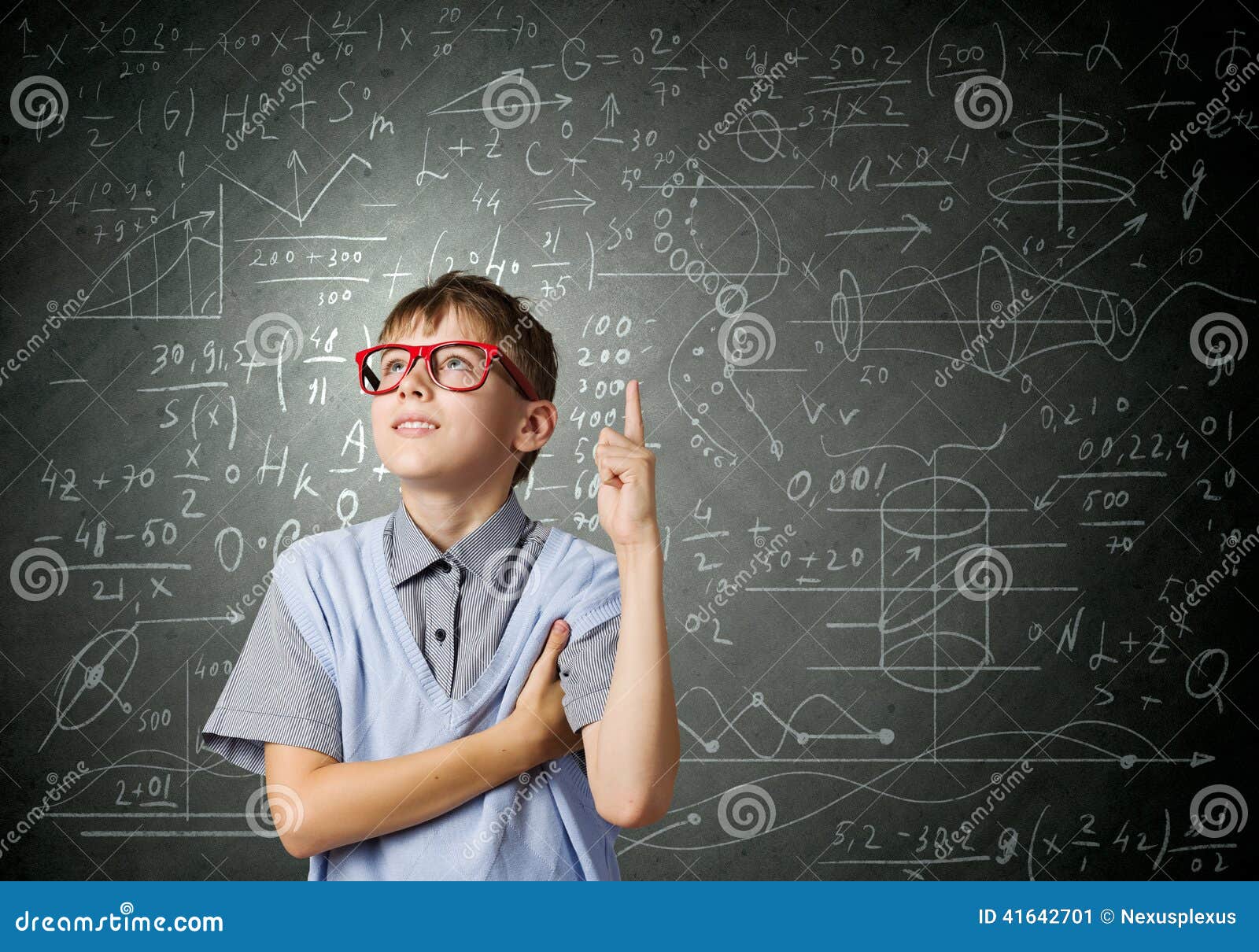 Little genius stock image. Image of laughing, genius - 41642701
