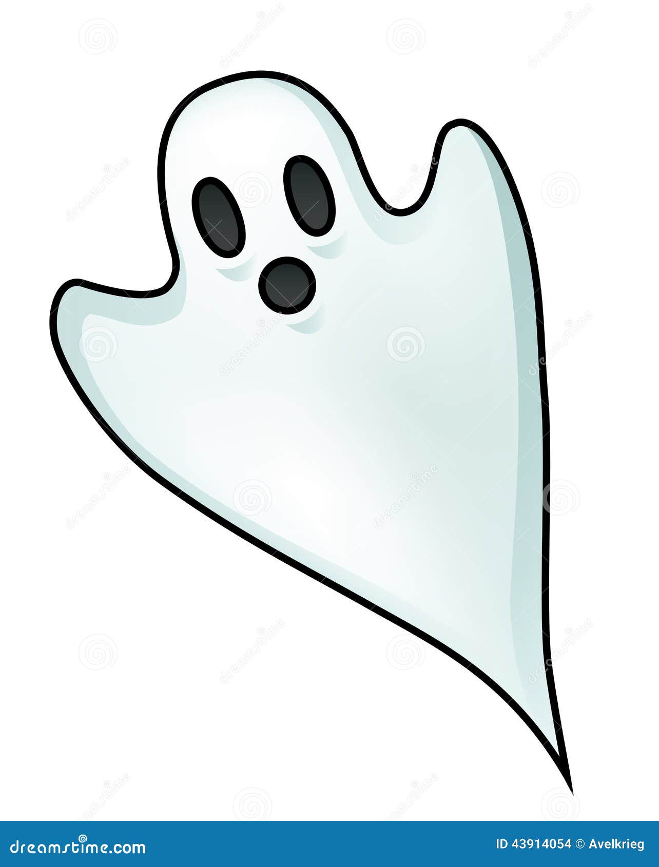 Little Ghost stock vector. Illustration of empty, monster - 43914054