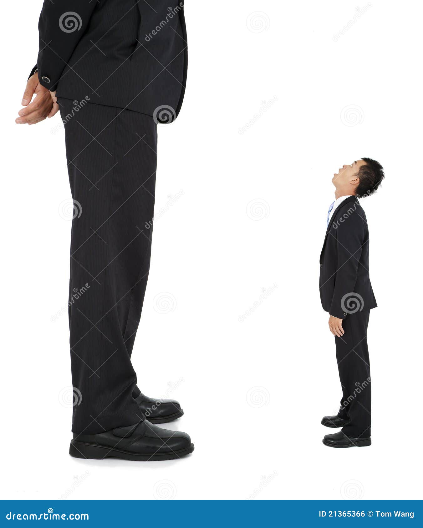 Little and Giant Businessman Stock Photo - Image of occupation, small ...