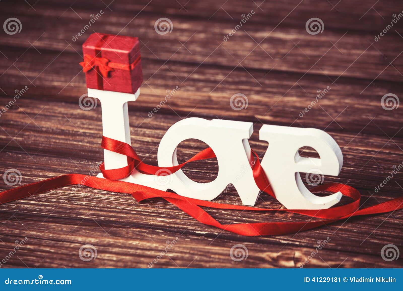 Little gift and word Love stock image. Image of message - 41229181