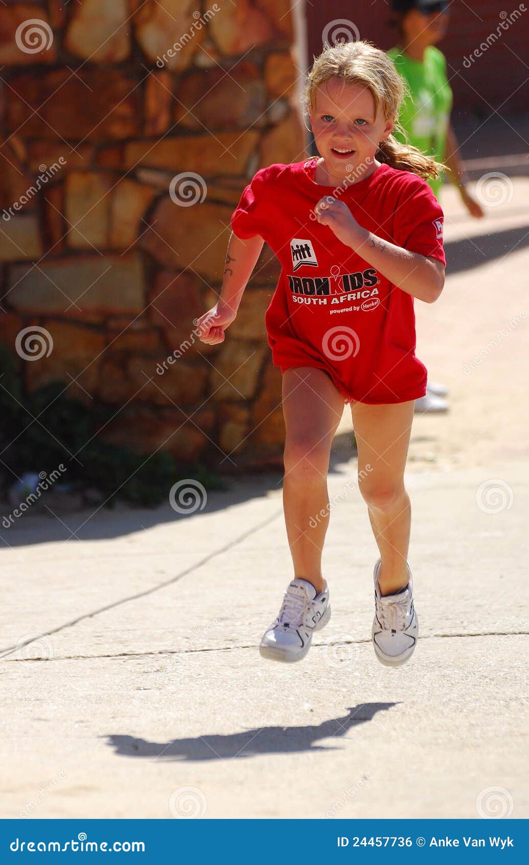 Little Girl Athlete Running Editorial Photo - Image of activity, happy ...