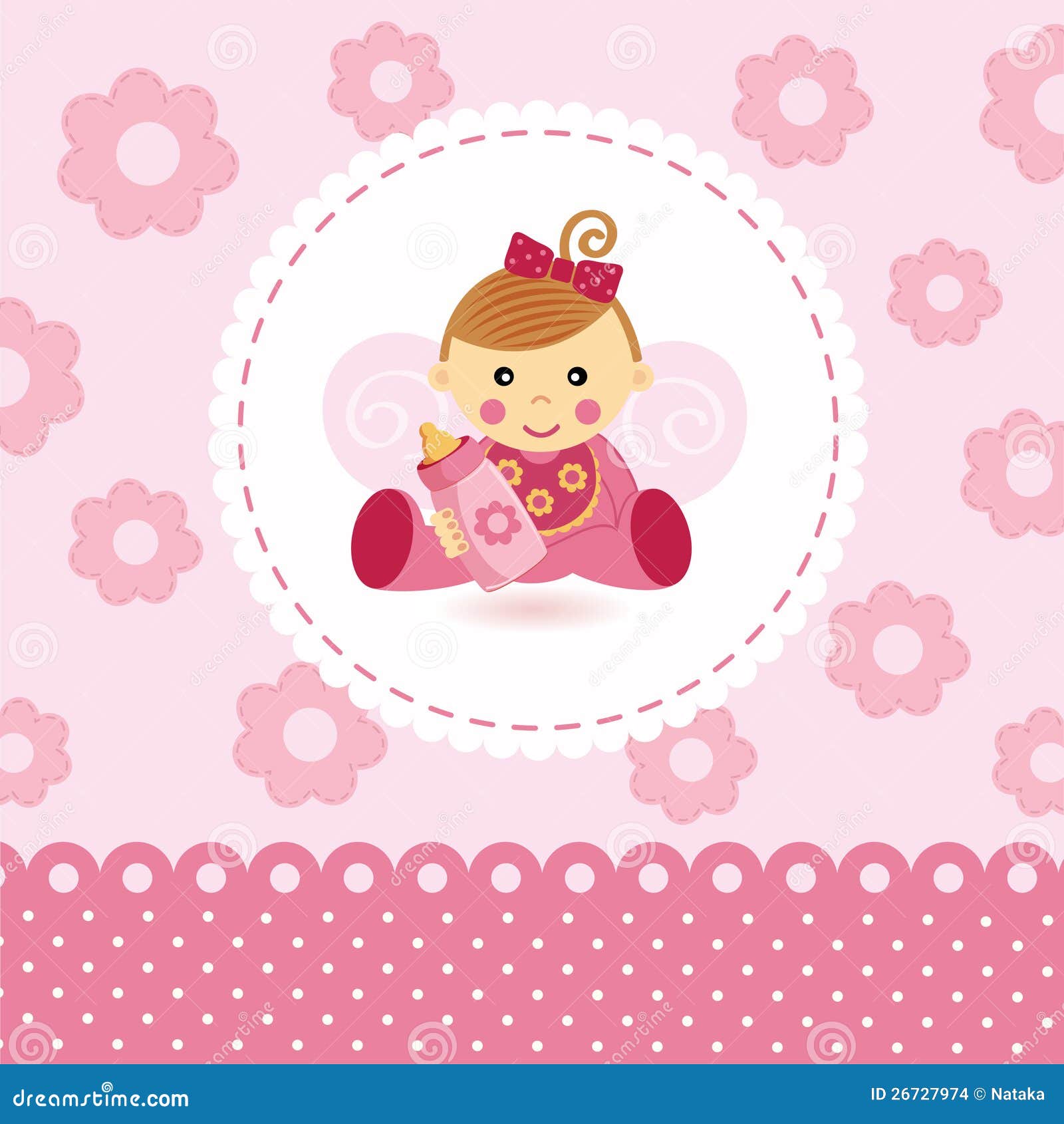 Little girl baby vector stock vector. Illustration of little - 26727974