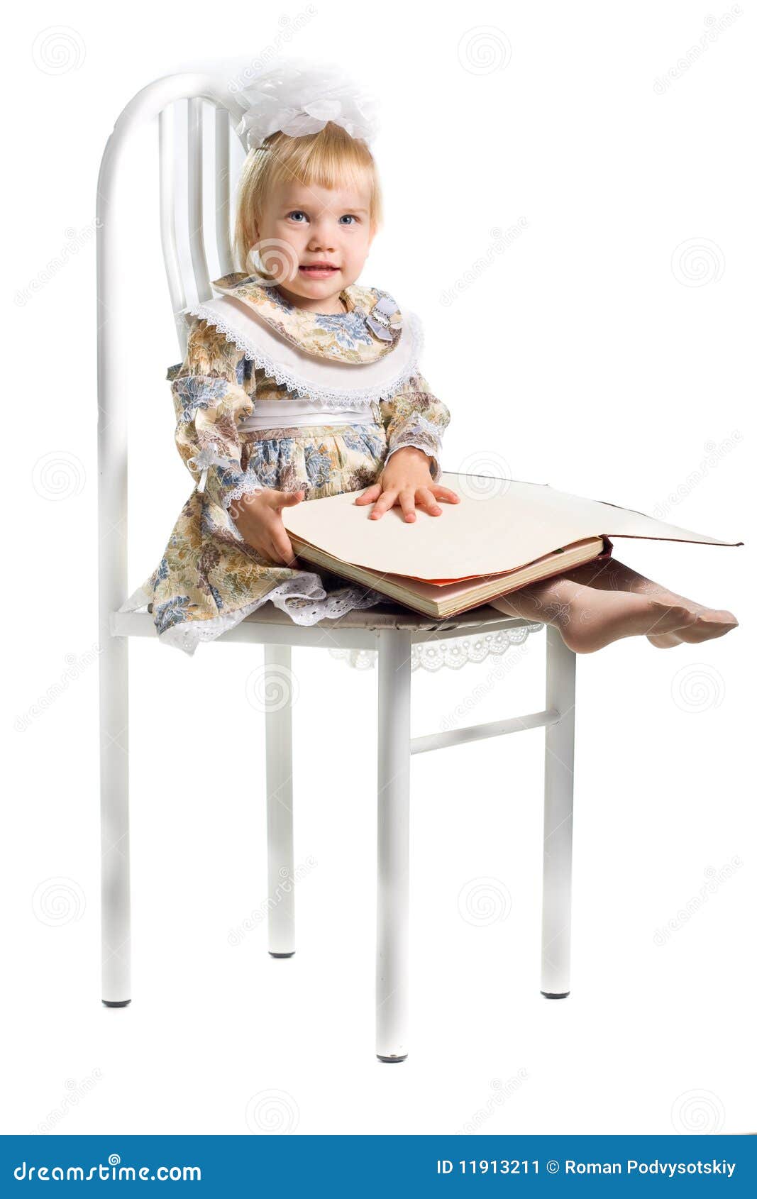 Little girl with book stock image. Image of knowledge - 11913211