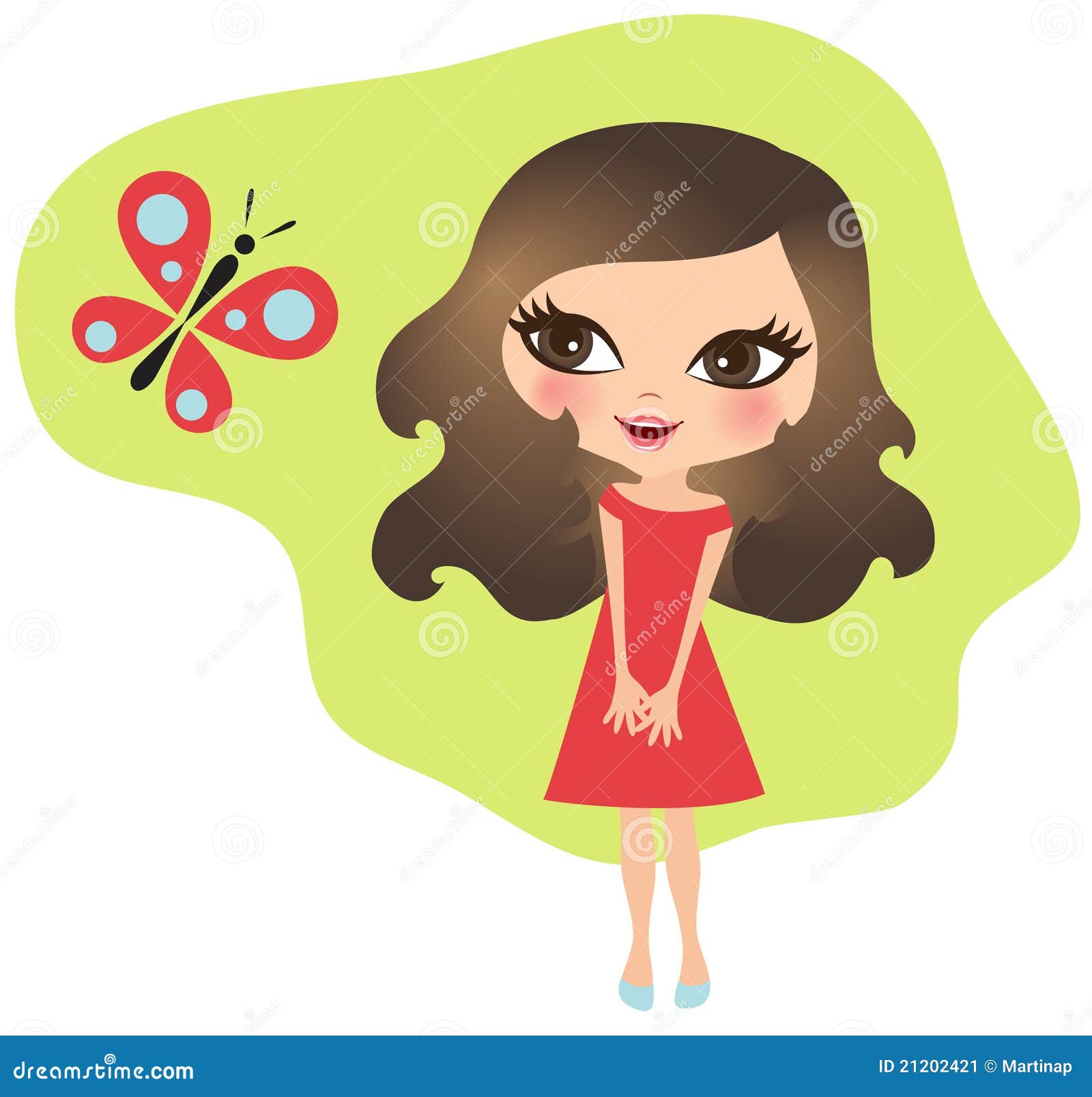 Little Girl with a Butterfly Stock Vector - Illustration of modern ... Little Girl with a Butterfly Stock Vector - Illustration of modern ...