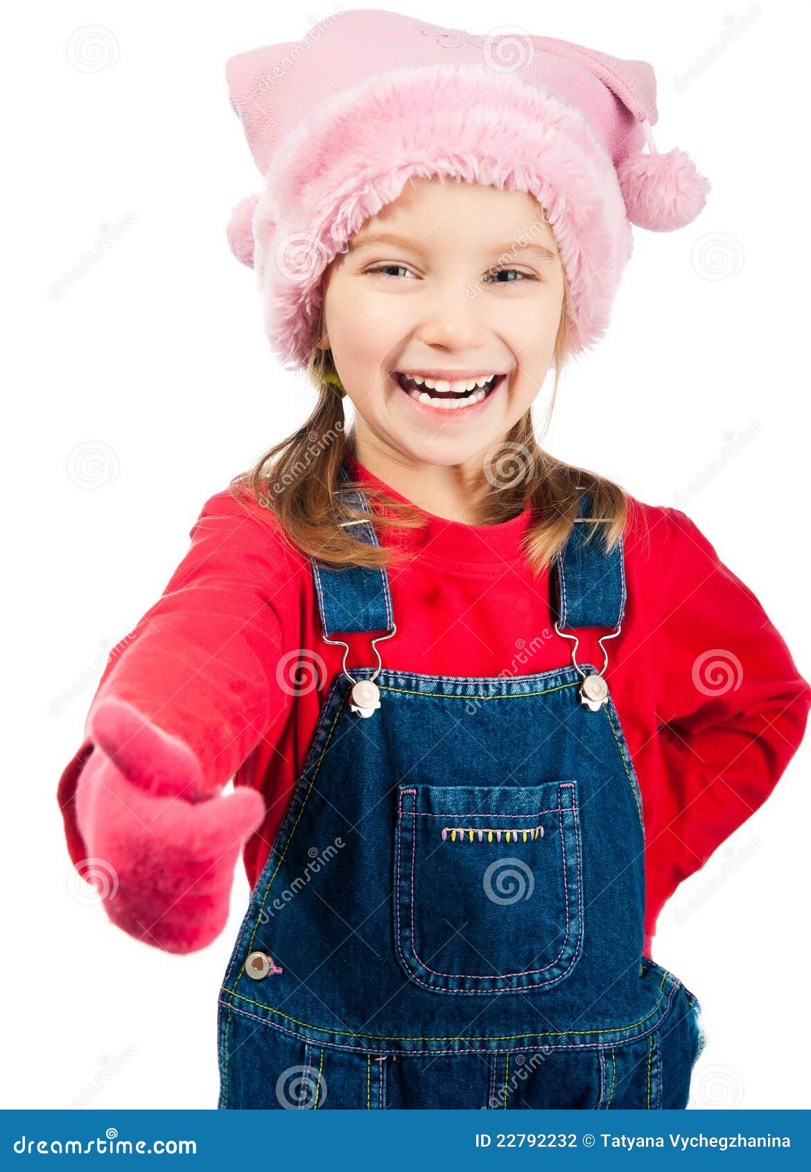 Little girl in a cap stock photo. Image of girl, beauty - 22792232