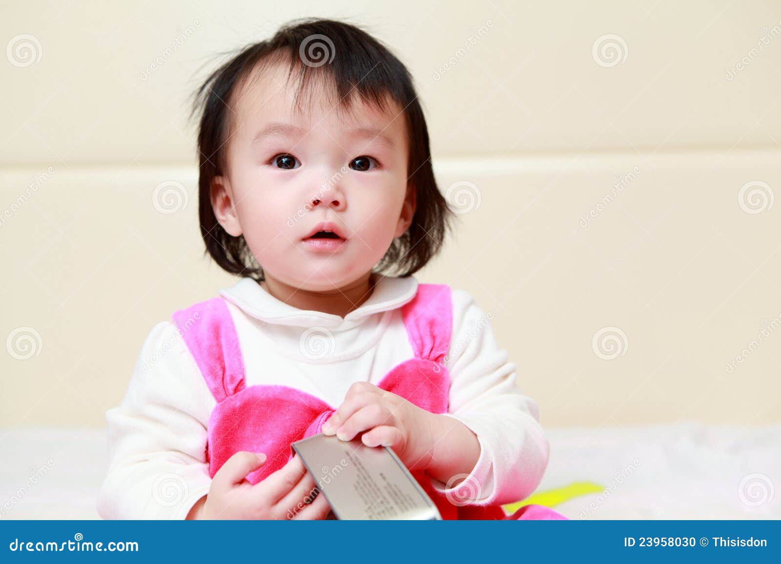 Little girl confused look stock photo. Image of subtraction - 23958030