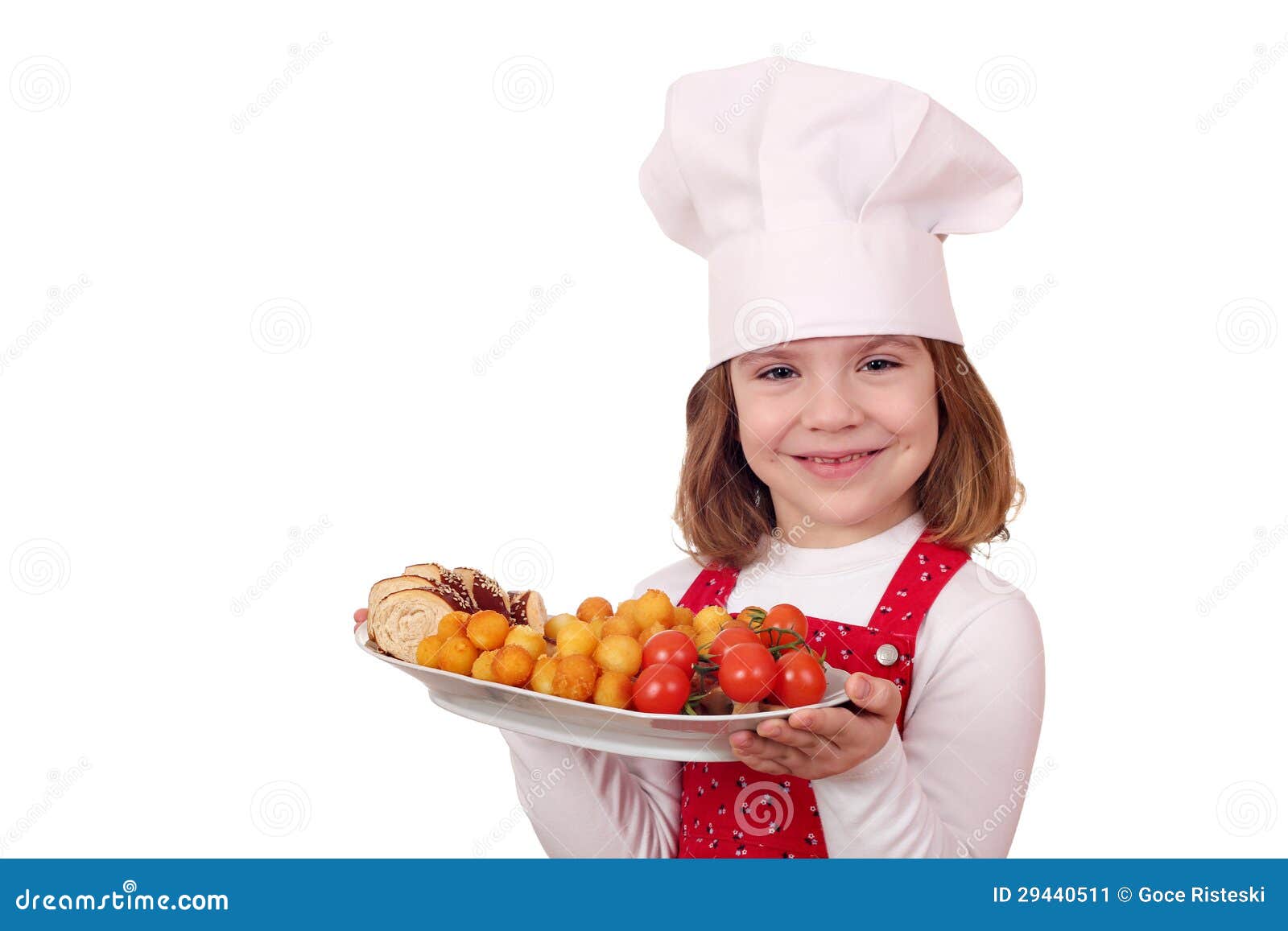 Little girl cook with food stock image. Image of homemade - 29440511