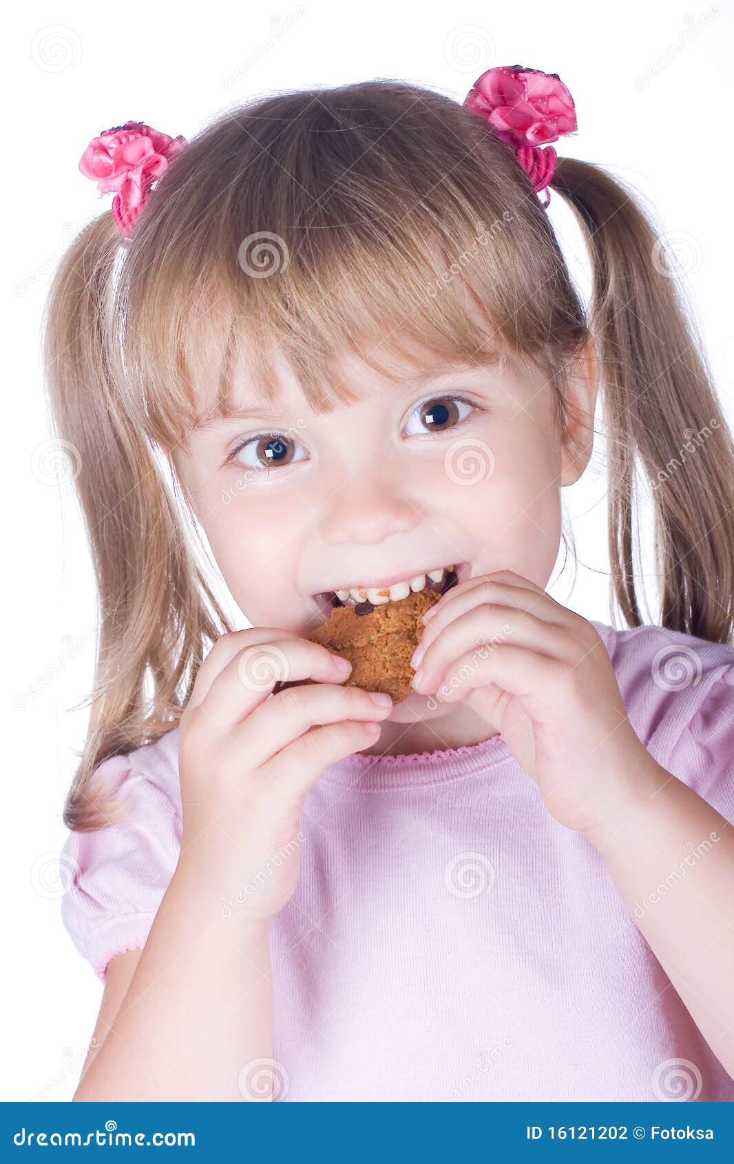 Little girl with cookies stock photo. Image of face, caucasian - 16121202