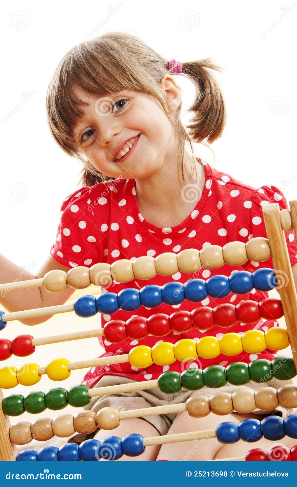 Little girl counting stock photo. Image of lesson, caucasian - 25213698
