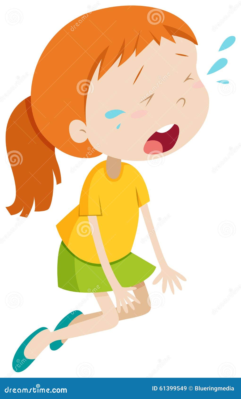 Pop Art Crying Alone Woman Eating Ice Cream. Despair Single Girl Bored ...