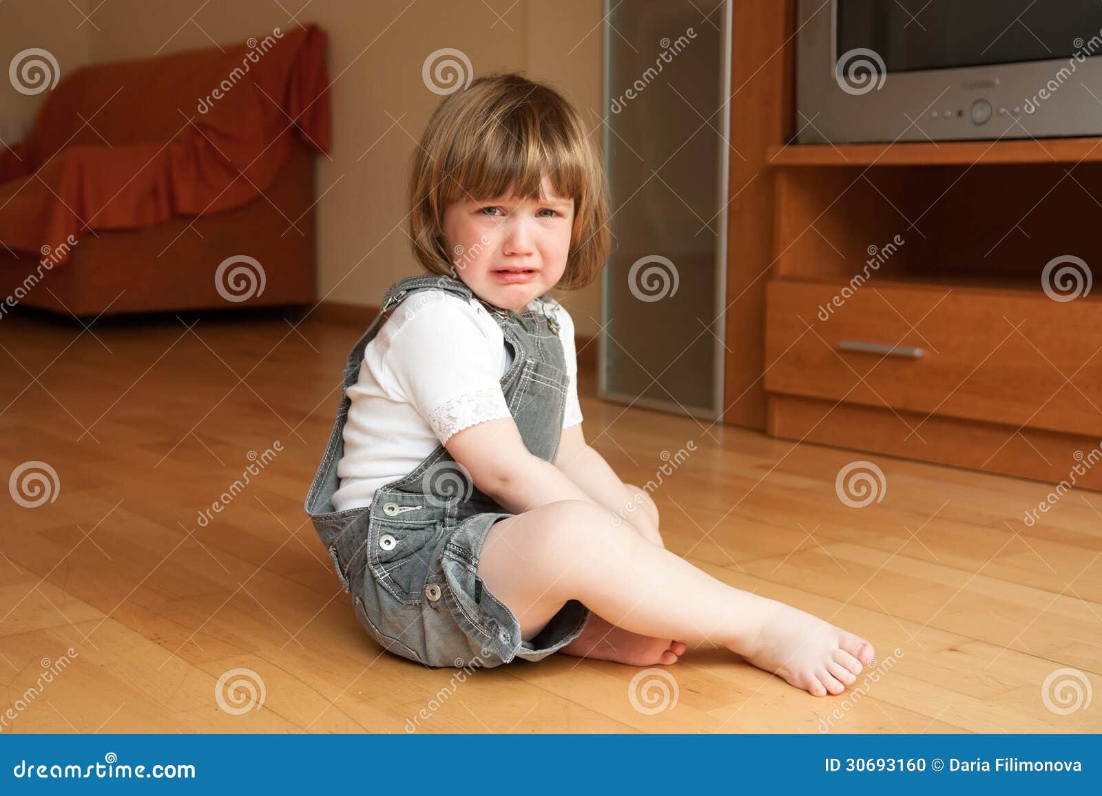 Little girl crying stock photo. Image of blond, frustration - 30693160