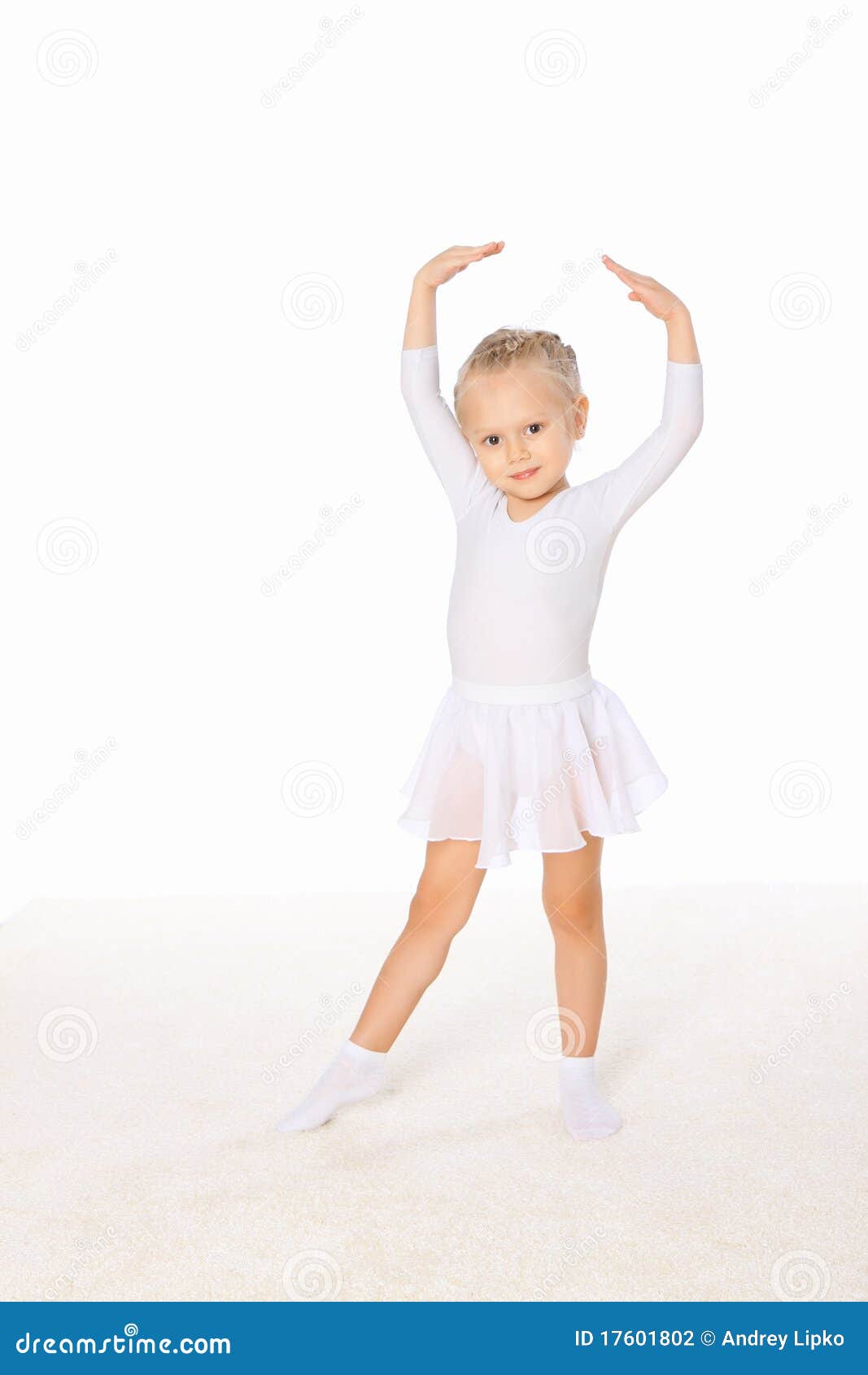 Little Girl in the Dance Pose Stock Photo - Image of foot, dancer: 17601802