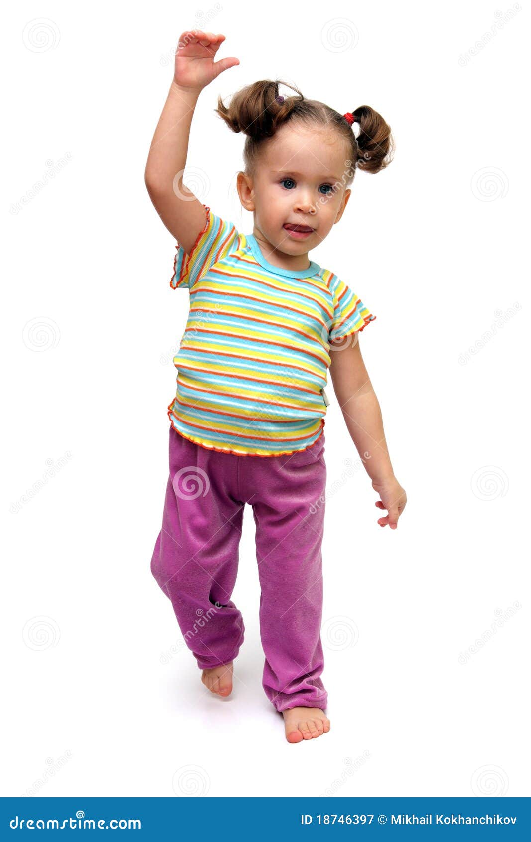 Little Girl Balancing One Leg Stock Photos - Free & Royalty-Free Stock ...