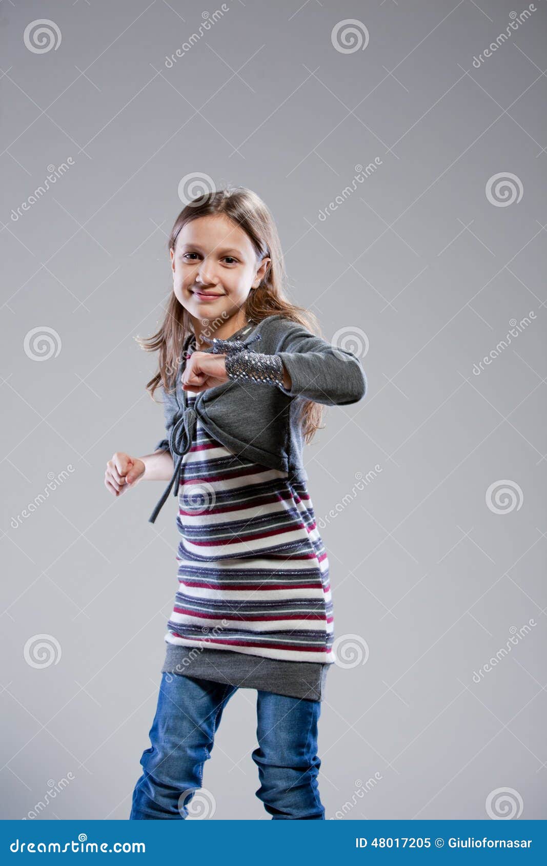 Little Girl Dancing Neutral Background Photos - Free & Royalty-Free ...