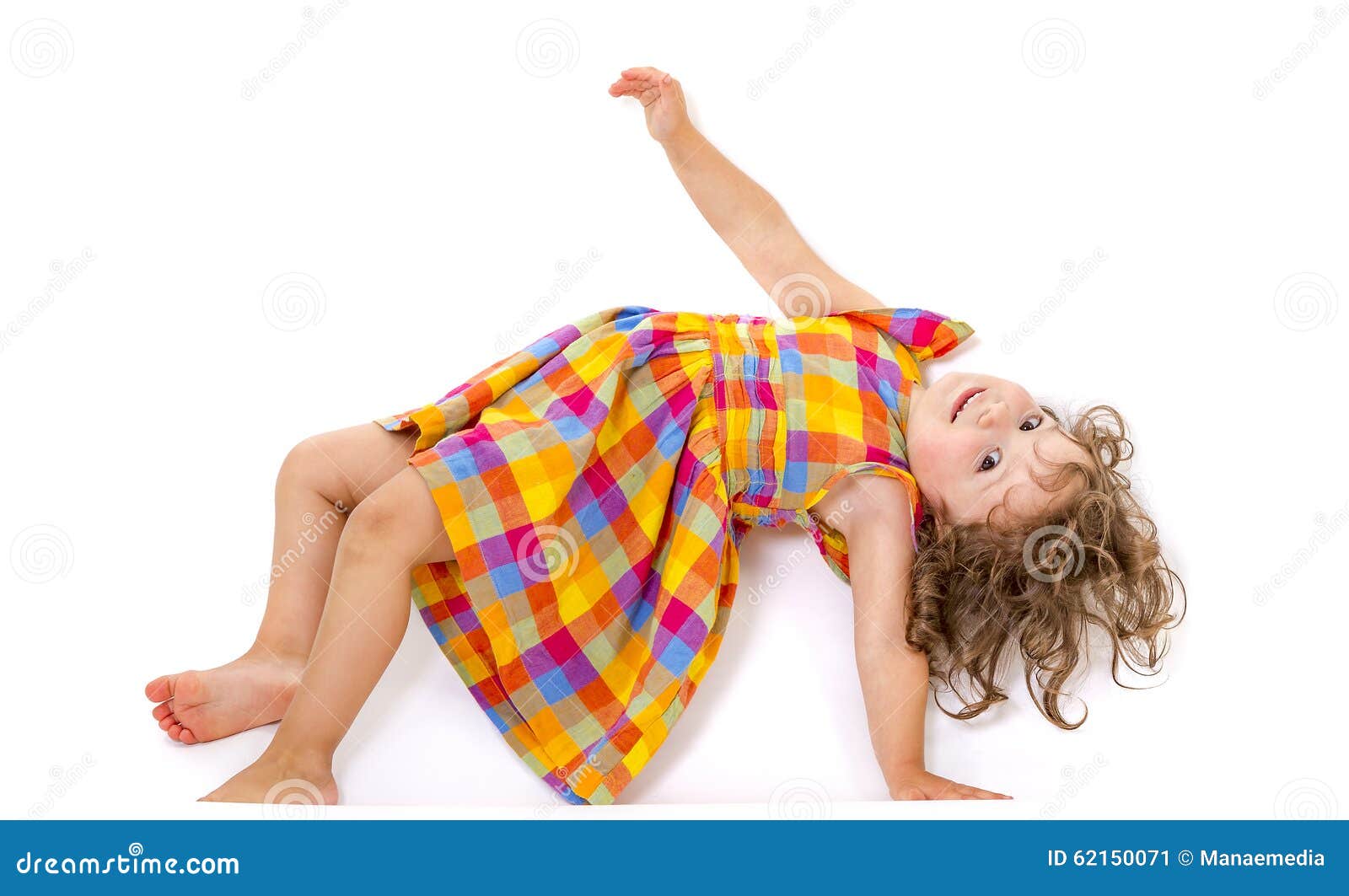 Little Girl Does Gymnastics Stock Image | CartoonDealer.com #62150071