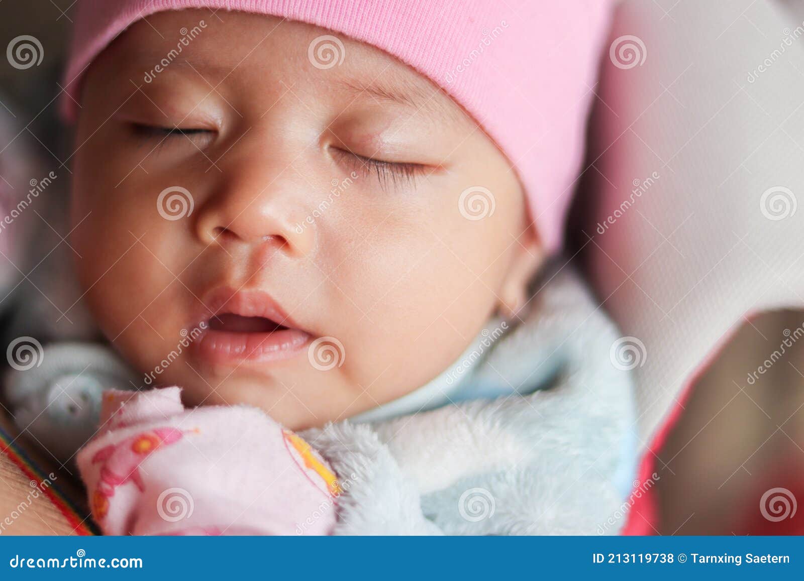 Little Girl Doing Sleep Well Stock Photo - Image of human, eyes: 213119738
