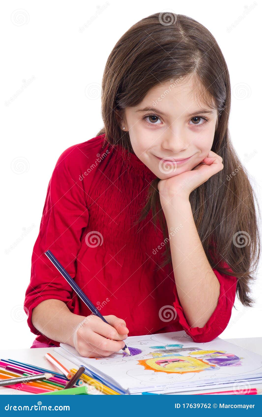 48,486 Little Girl Drawing Picture Photos - Free & Royalty-Free Stock ...