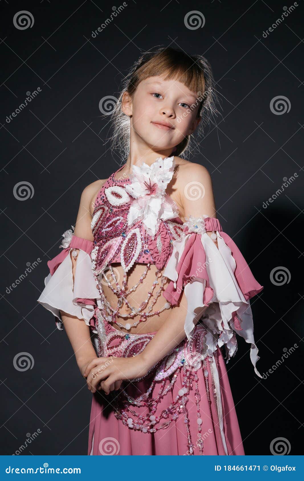 A Little Girl Dressed As an Belly Dancer Stock Image - Image of smile ...