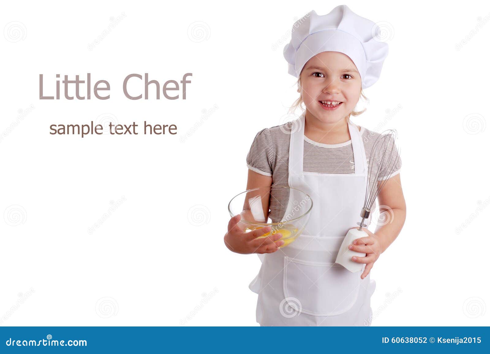 Little Girl Dressed As a Cook Stock Photo - Image of people, girl: 60638052