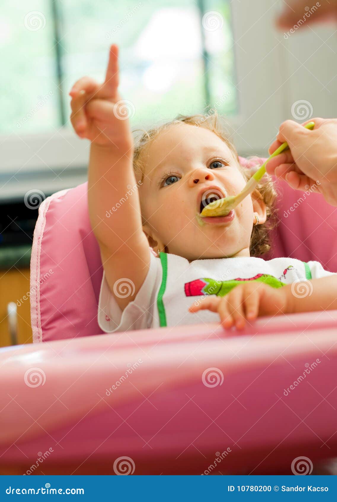 Little girl eating stock photo. Image of caring, daughter - 10780200