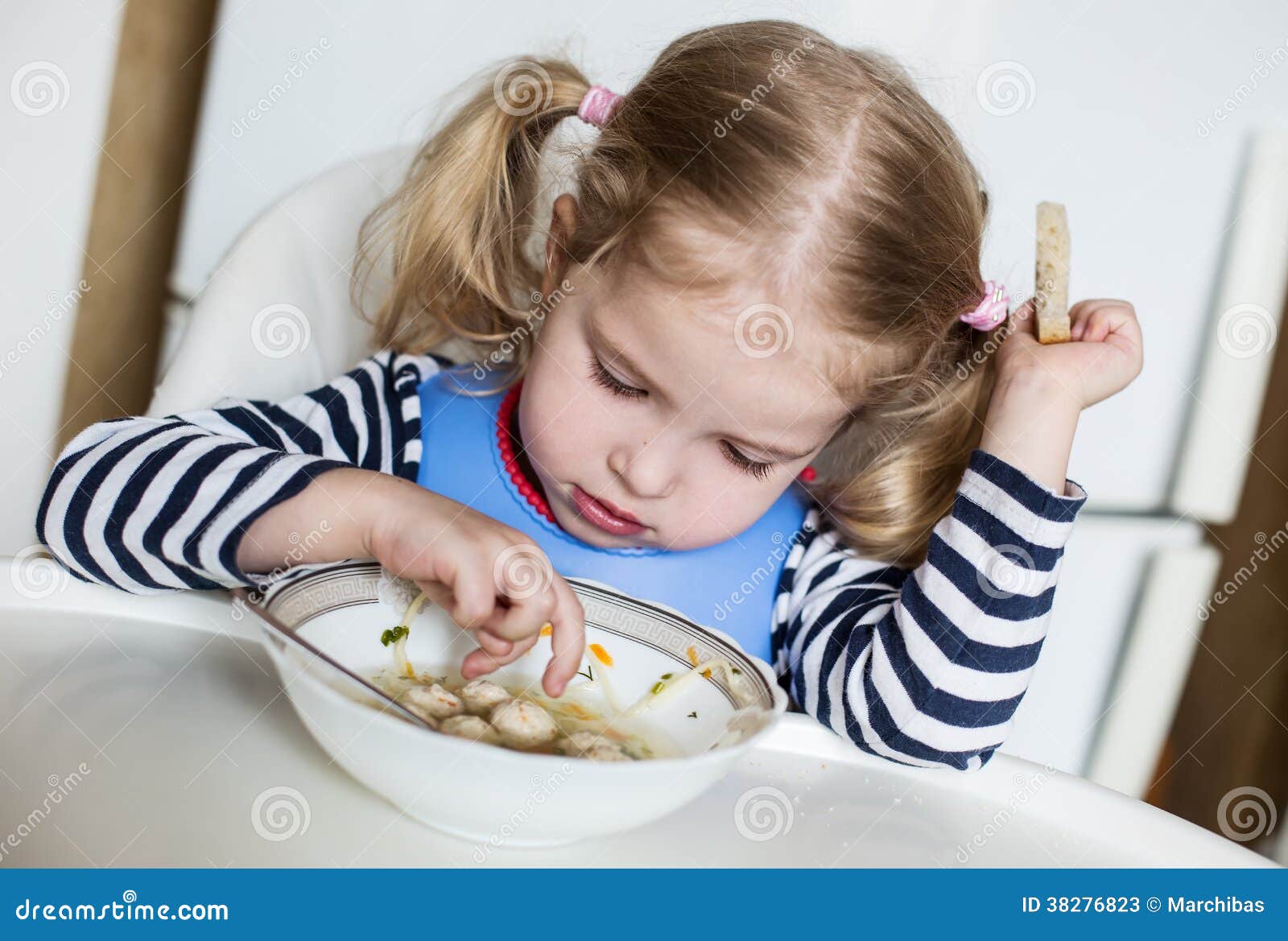Little girl eating stock image. Image of little, girl - 38276823