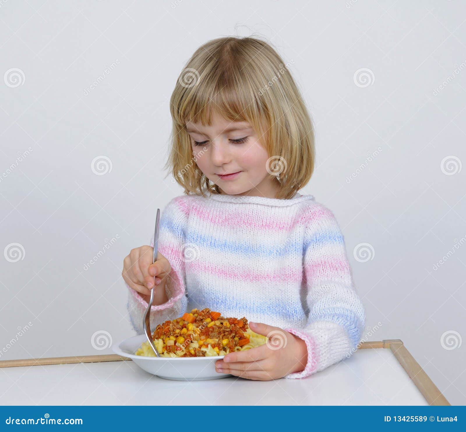 Little girl eats stock image. Image of tomato, little - 13425589