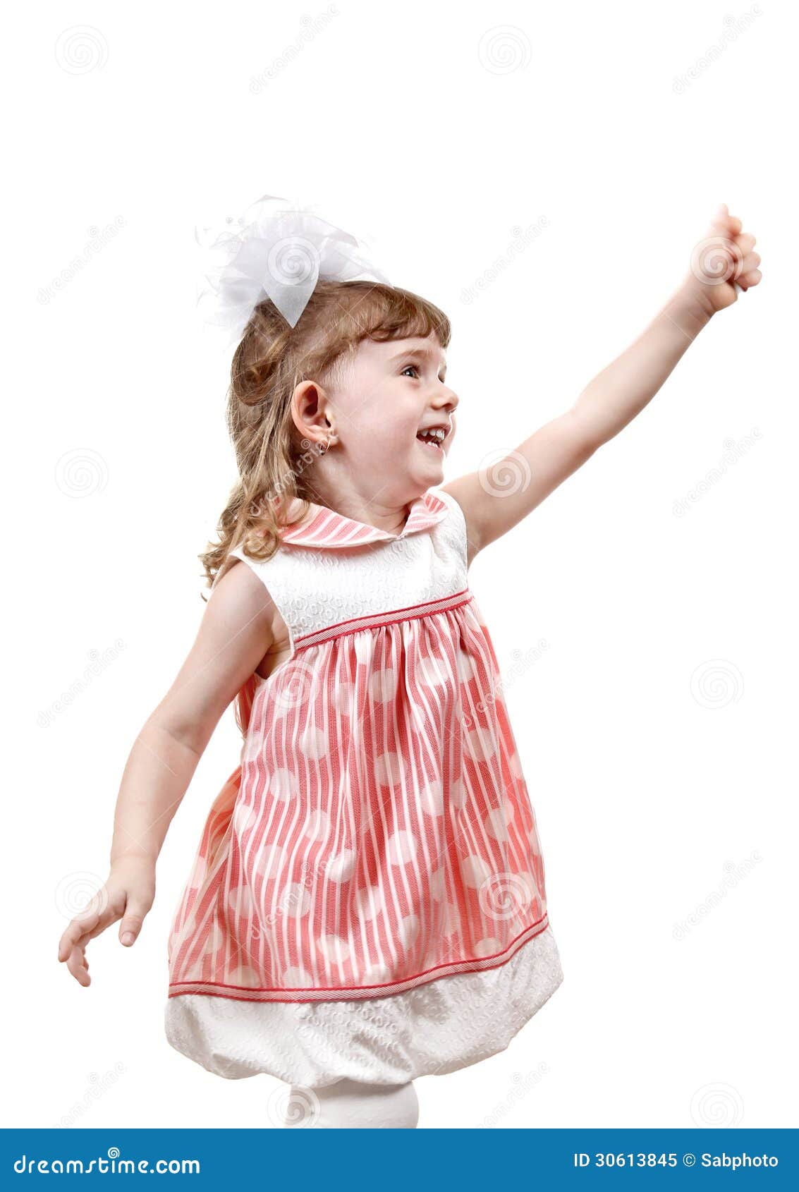 Little Girl with Empty Hand Stock Image - Image of adolescence, hold ...