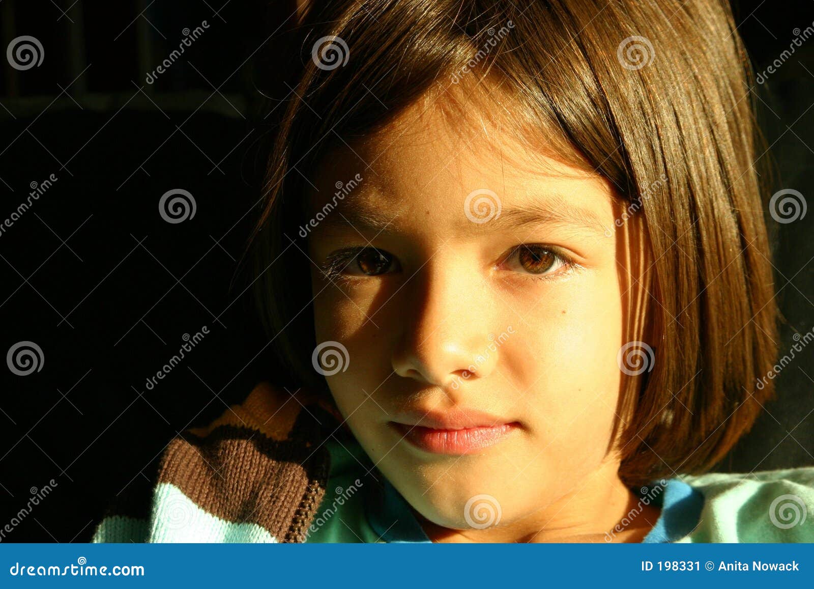 Little Girl Face - a Look of Promise Stock Image - Image of expression ...
