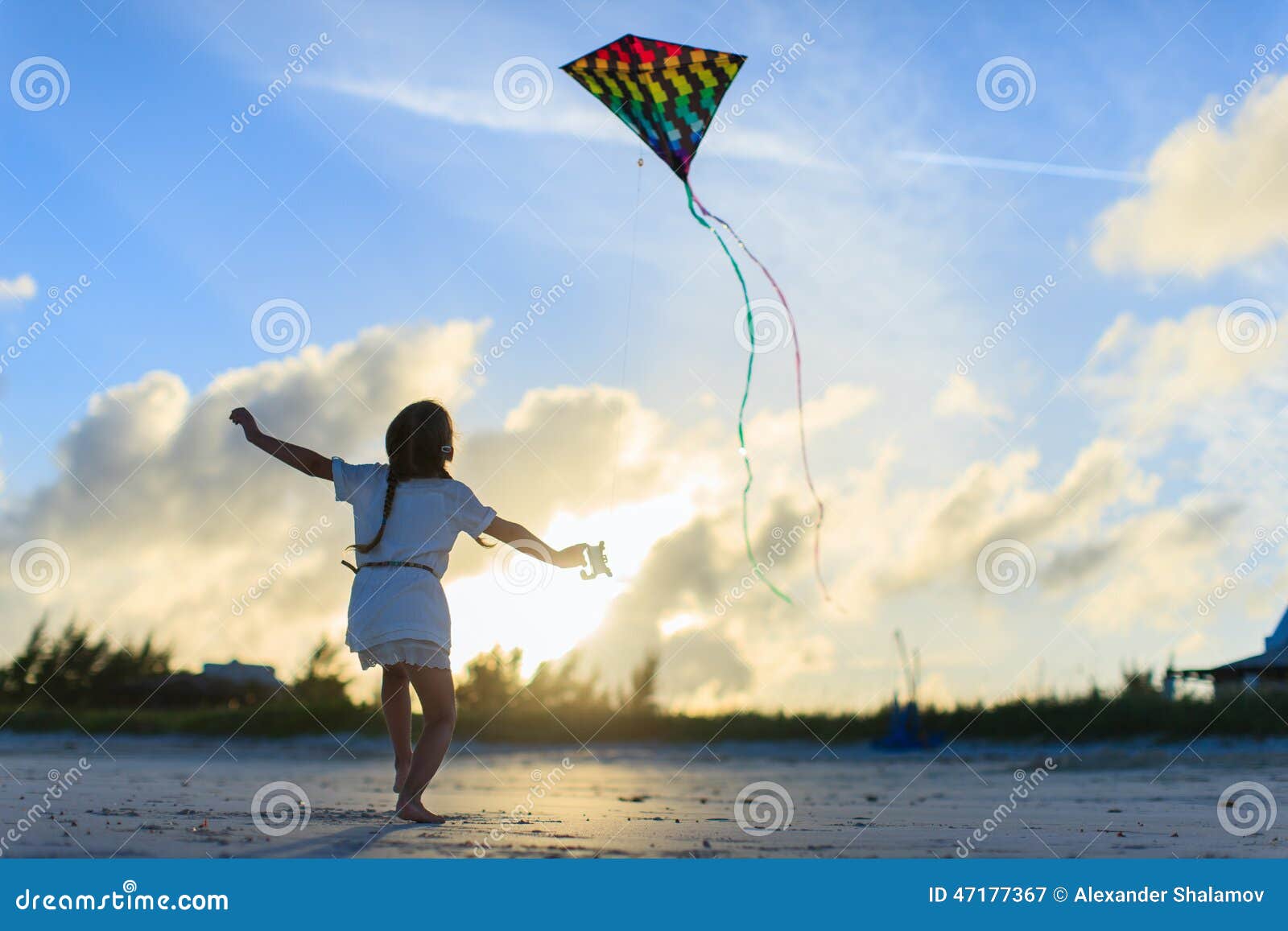 Flying Little Girl