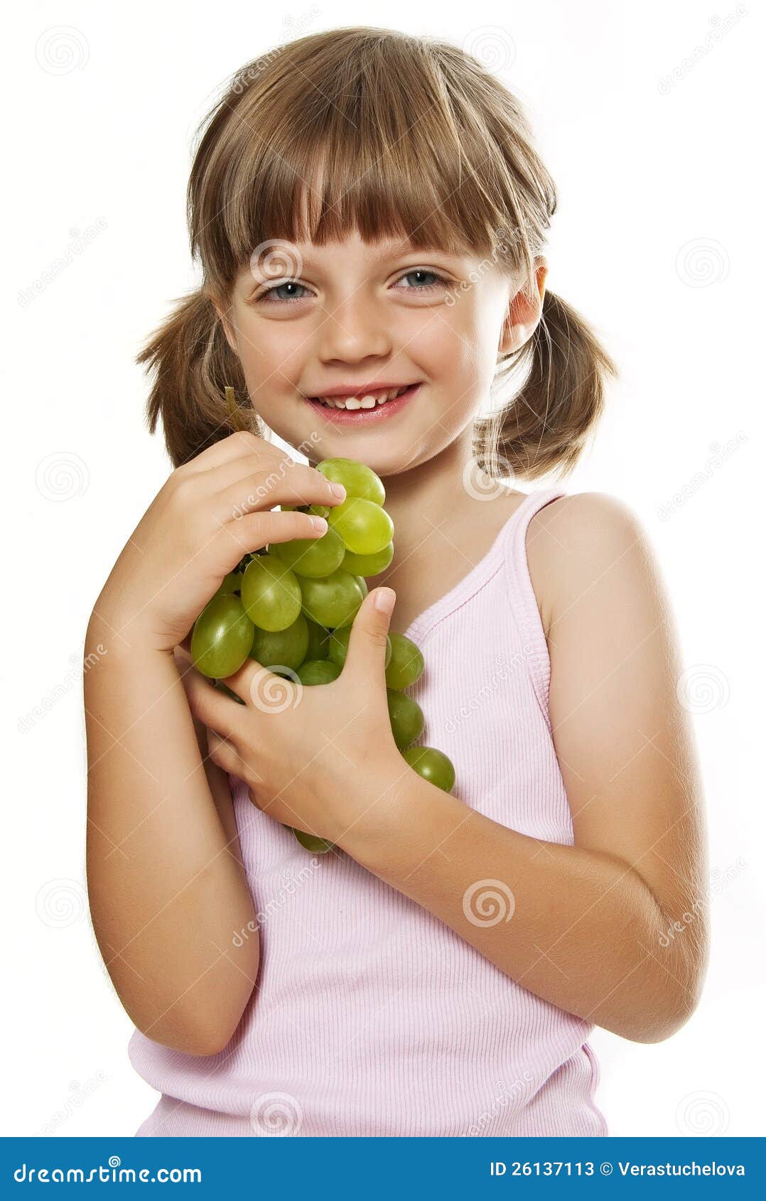 Little Girl with Fresh Tomato Stock Image - Image of fresh, diet: 26137113
