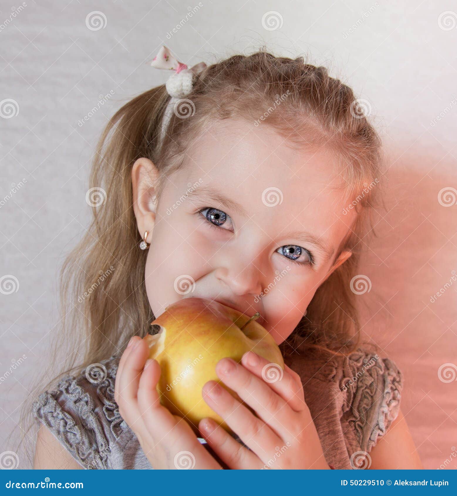Little girl with fruit stock photo. Image of fruits, children - 50229510