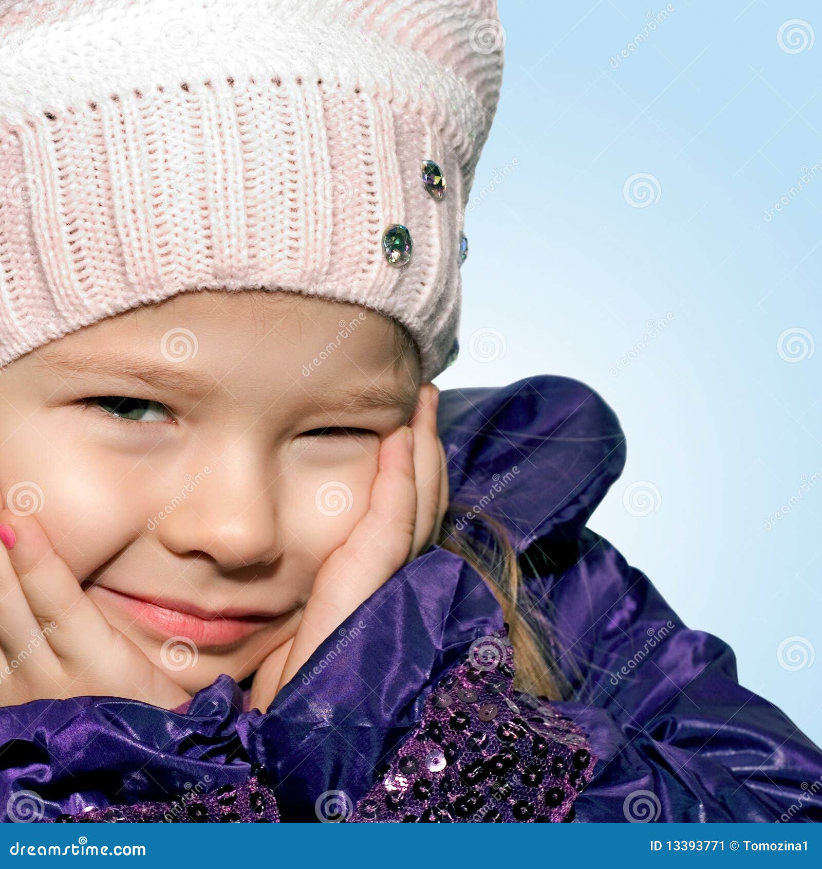 Little girl grimaces stock image. Image of deep, cute - 13393771