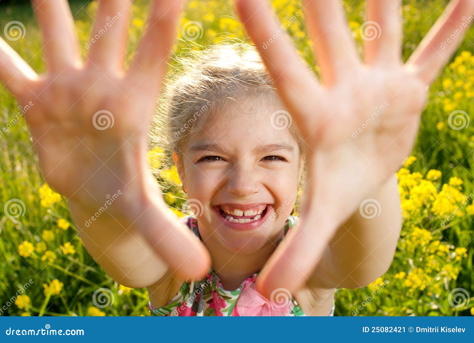 Little girl having fun stock image. Image of emotions - 25082421