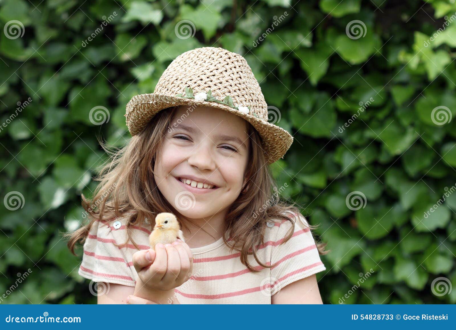 Little Girl Holding Chicken Stock Image - Image of bird, child: 54828733