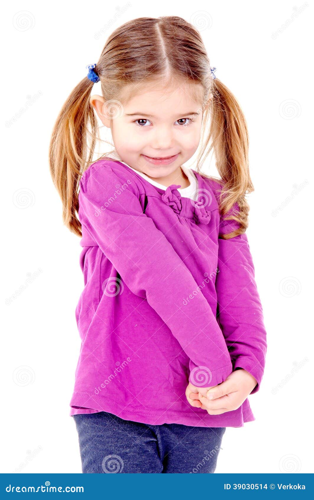 Little girl stock photo. Image of happy, little, isolated - 39030514