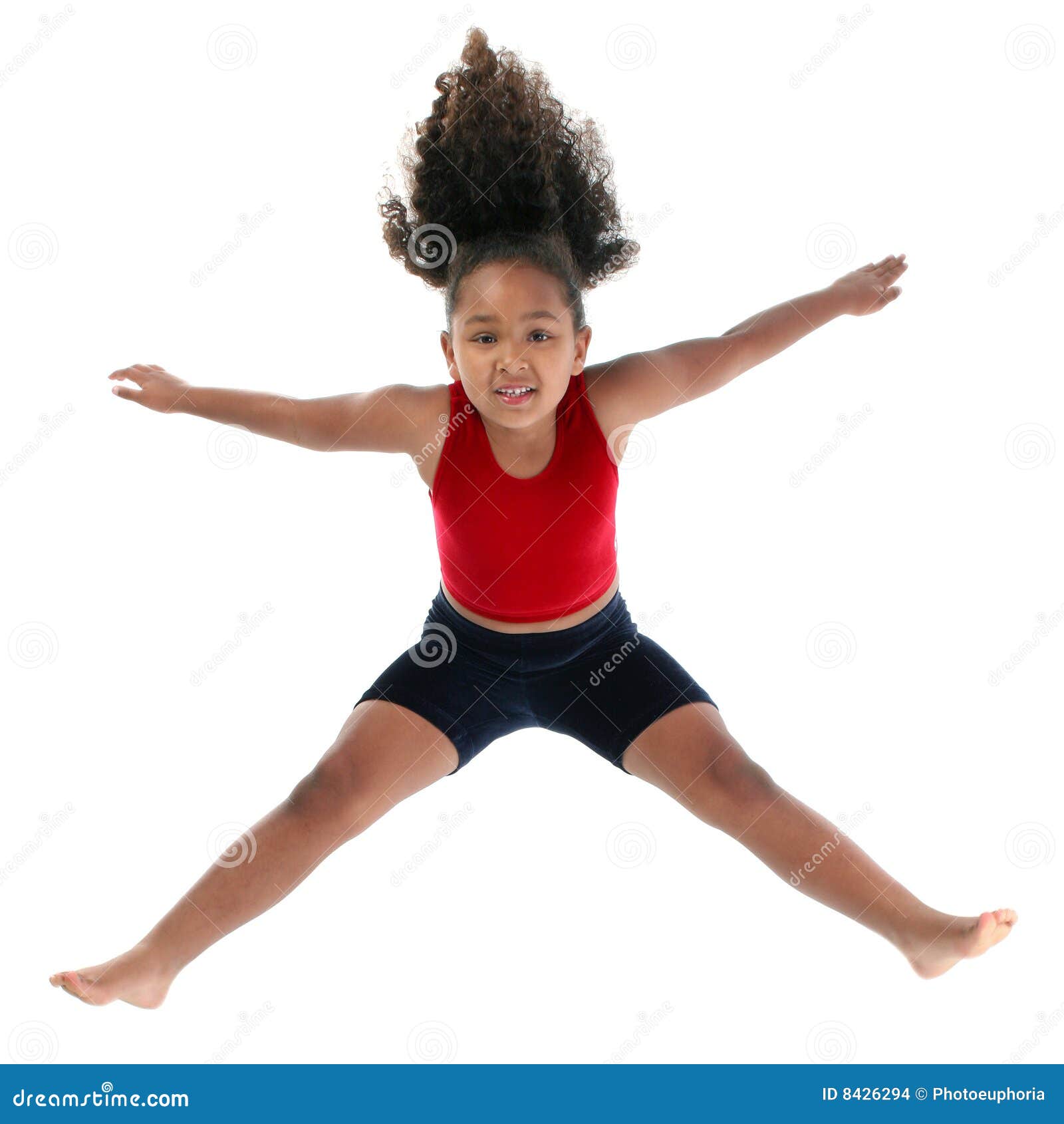 Little girl jumping stock photo. Image of fitness, enjoy - 8426294