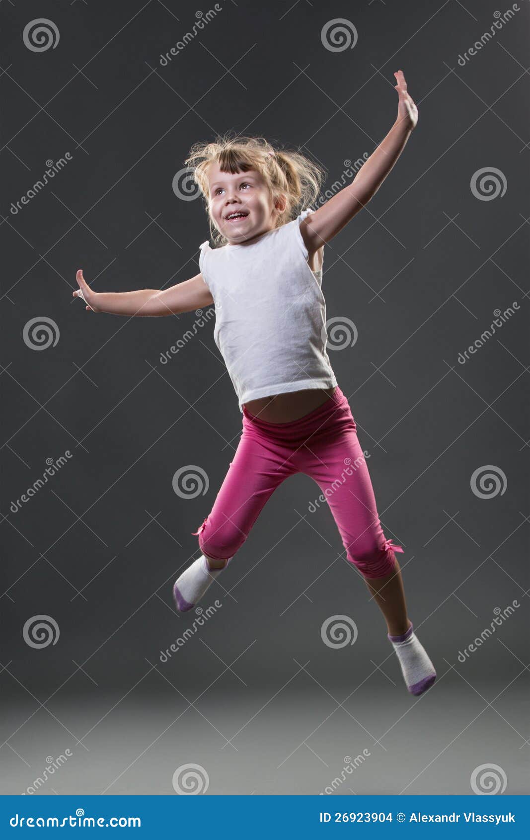 Little girl jumps stock photo. Image of people, cool - 26923904