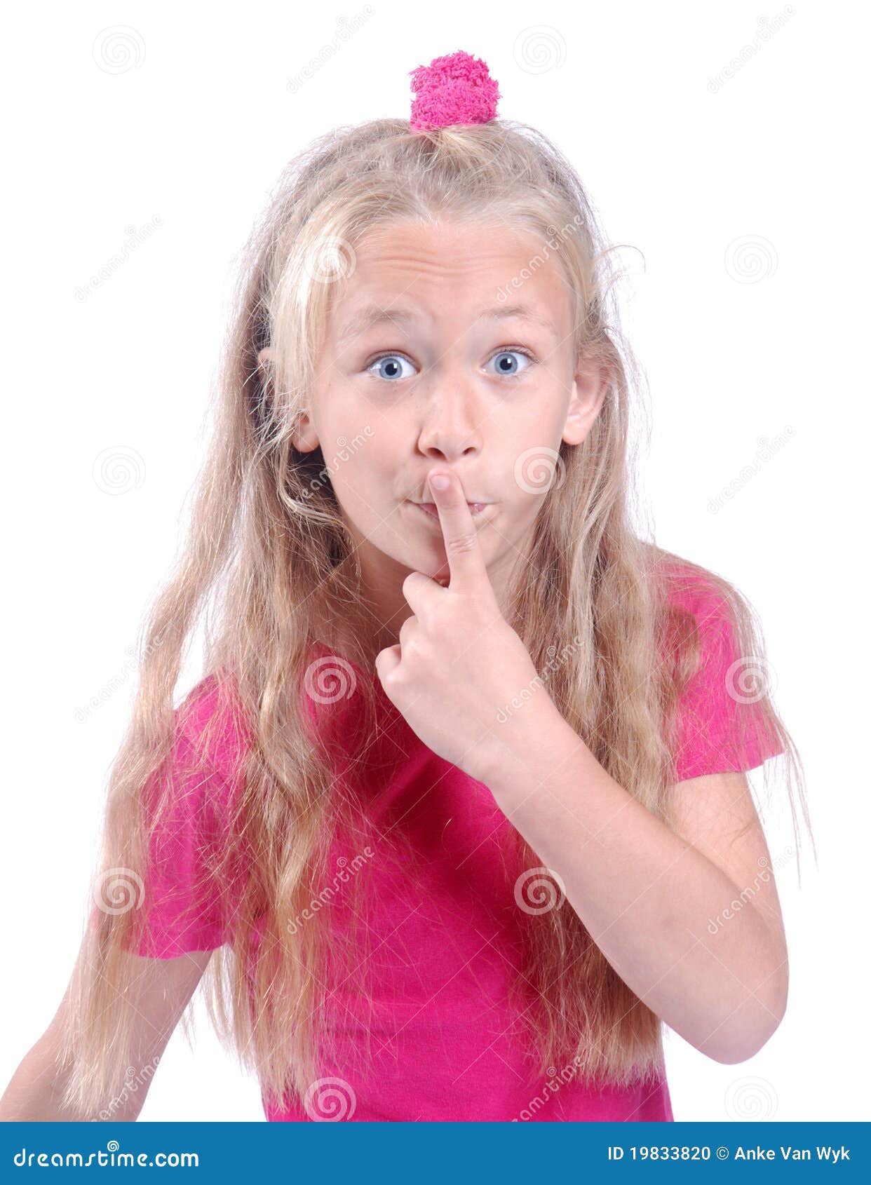 Little girl keeping quiet stock photo. Image of eyed - 19833820