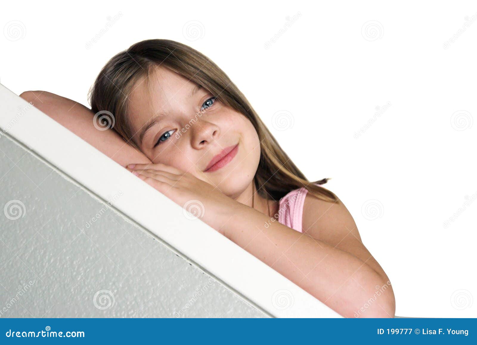 Little Girl Leaning stock image. Image of caucasian, little - 199777