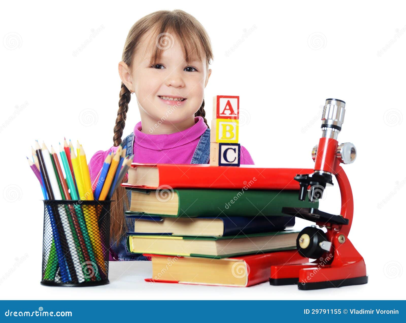The little girl learn stock image. Image of caucasian - 29791155