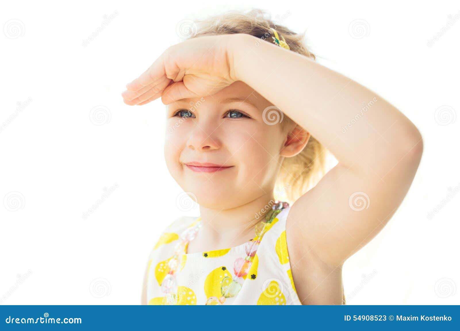 Hand On Forehead Looking