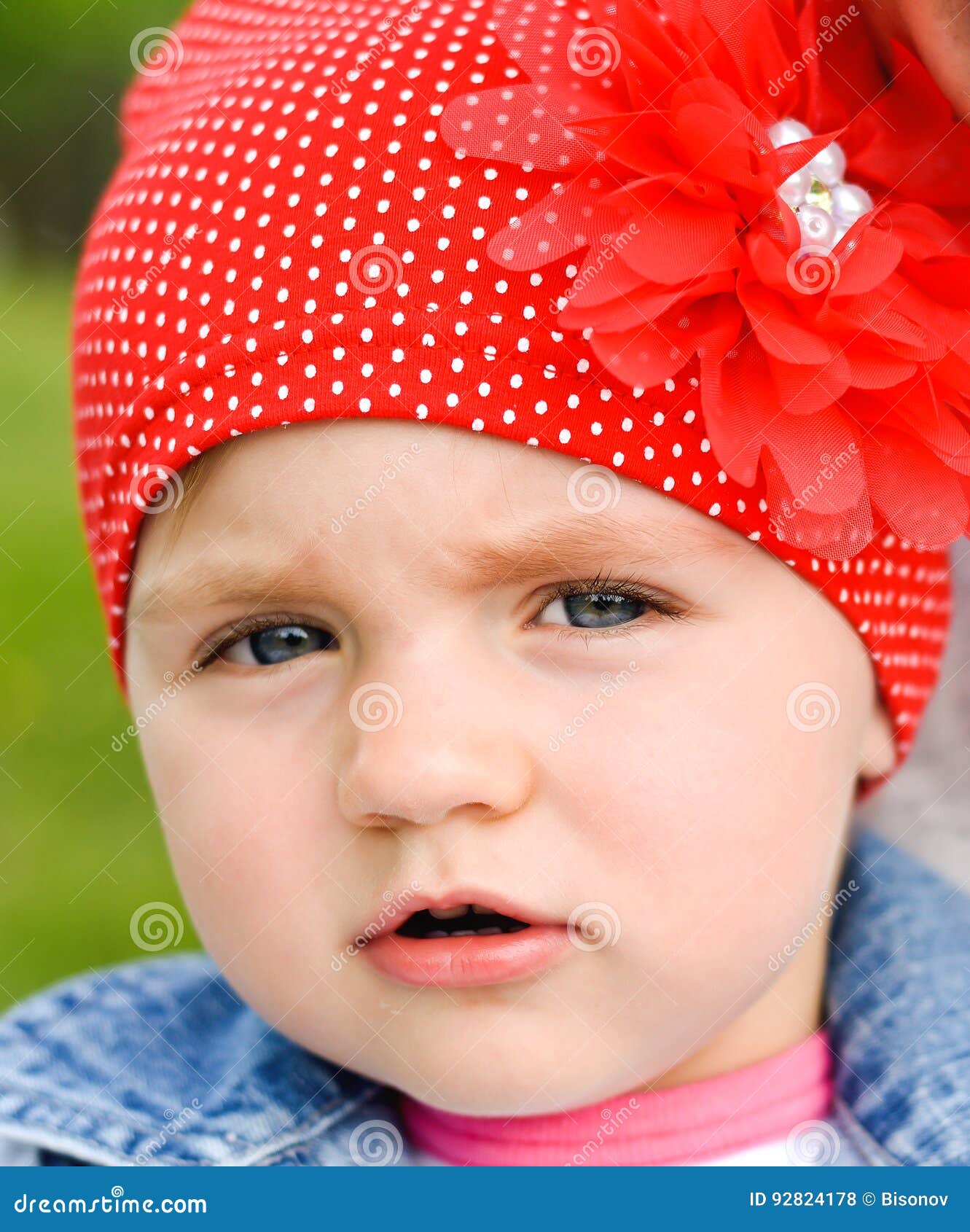 Little Girl Looking Interested Stock Photo - Image of young, caucasian ...
