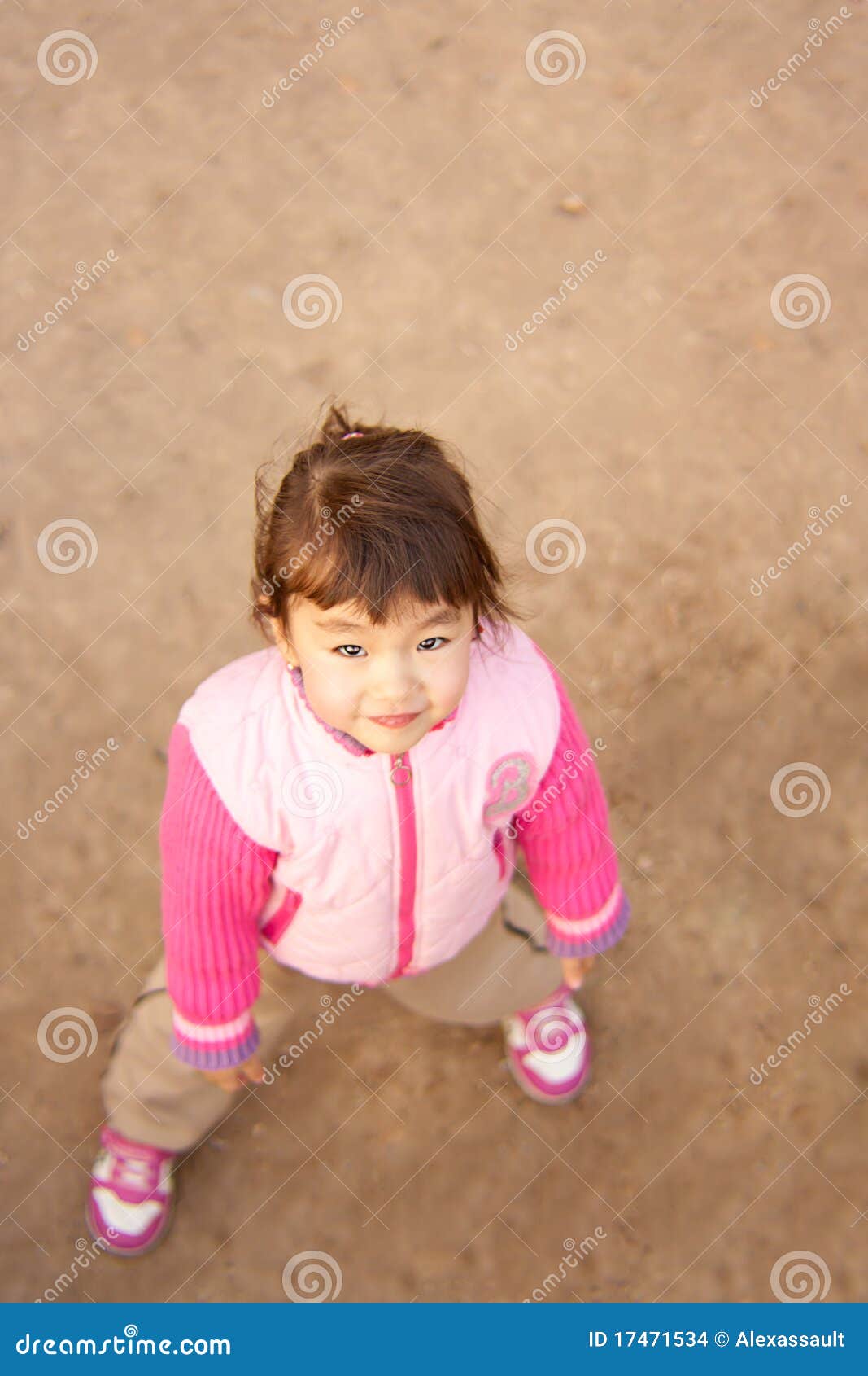 Little girl looking up stock photo. Image of little, look - 17471534