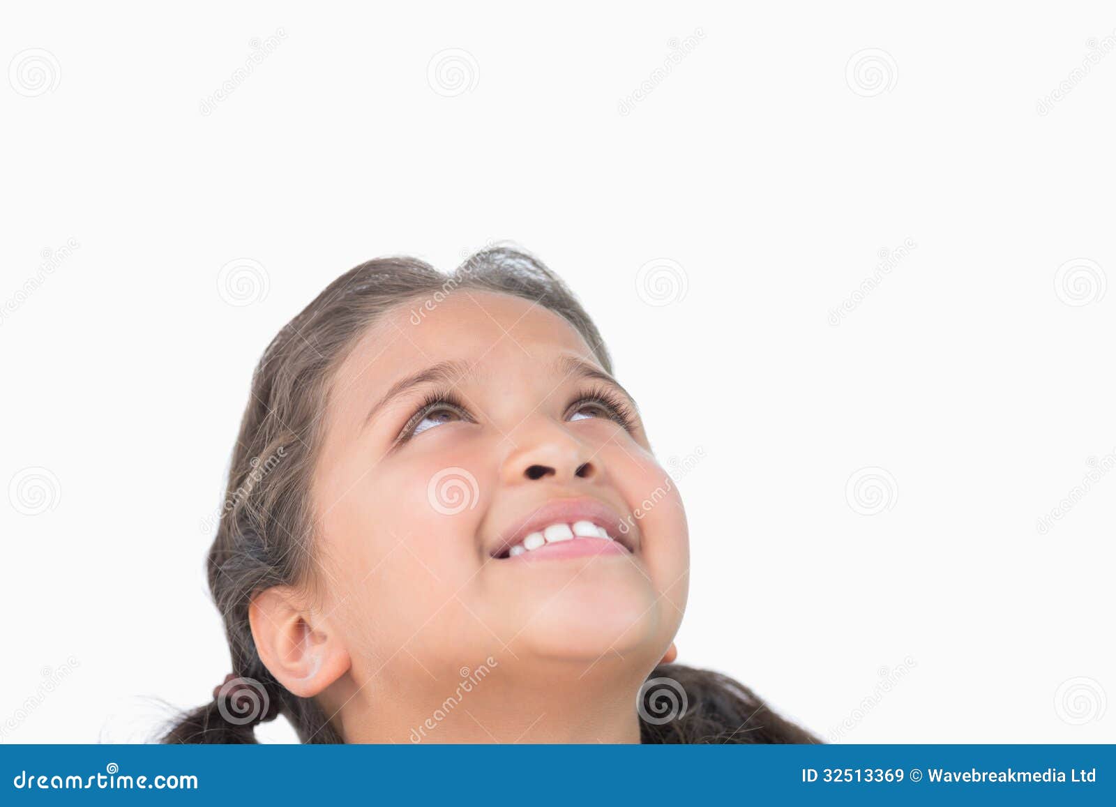 Little girl looking up stock image. Image of looking - 32513369