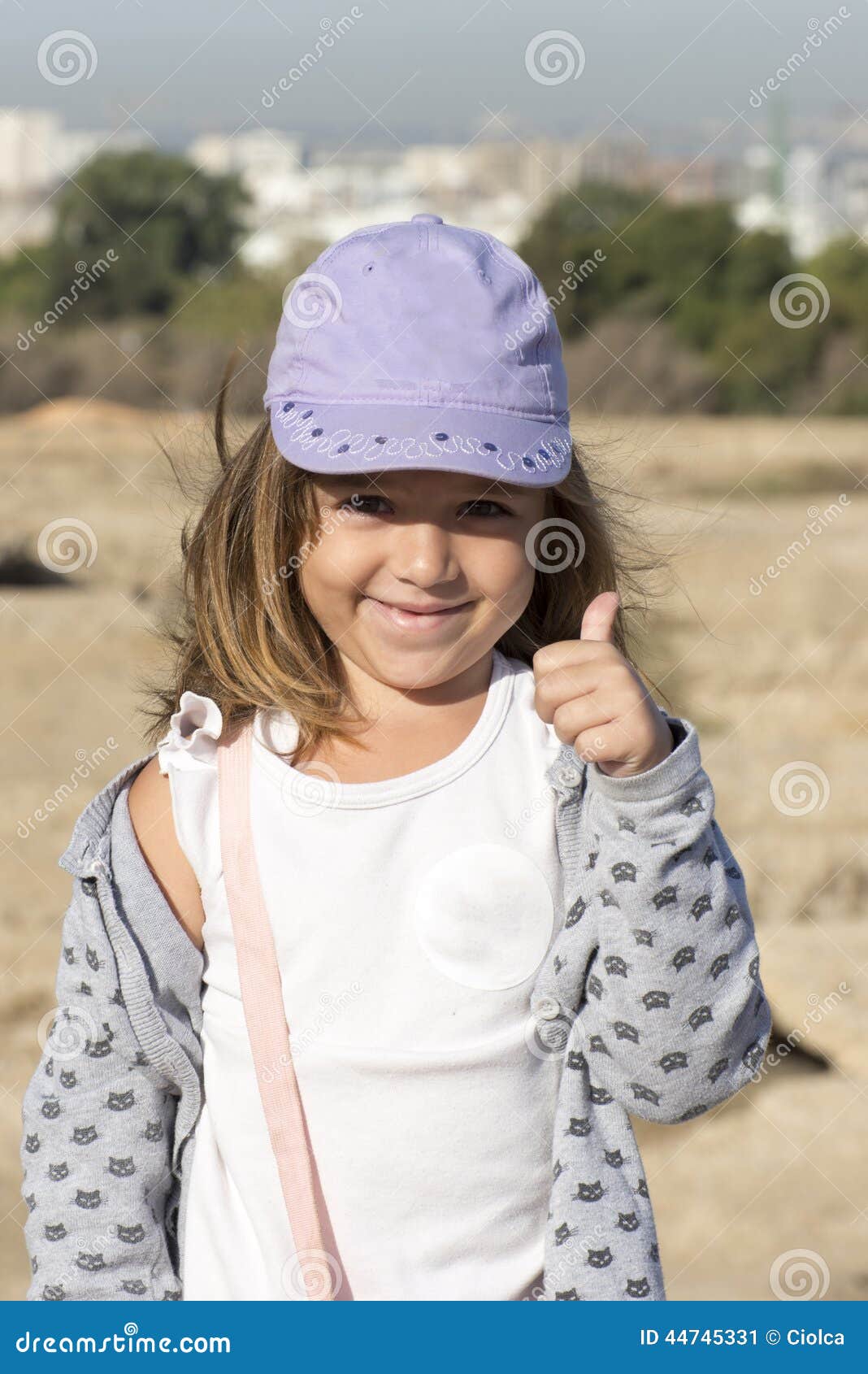 Little Girl Making the OK Sign Stock Image - Image of optimistic ...